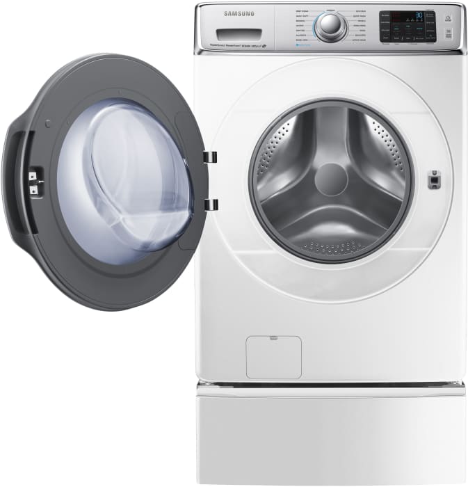 Samsung WF56H9100AW 30 Inch 5.6 cu. ft. Front Load Washer with 15 Wash ...