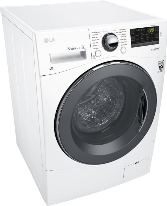 LG WM1388HW 24 Inch Front Load Washer with 2.3 Cu. Ft. Capacity, Dial-A ...