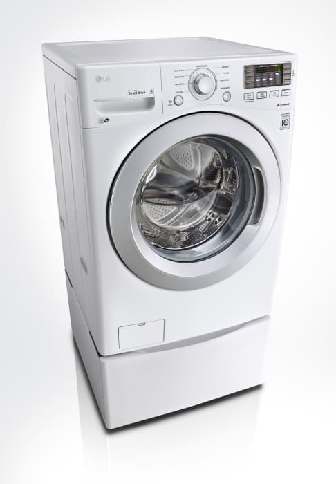 LG WM3270CW 27 Inch Front Load Washer with NFC Smartphone Technology ...