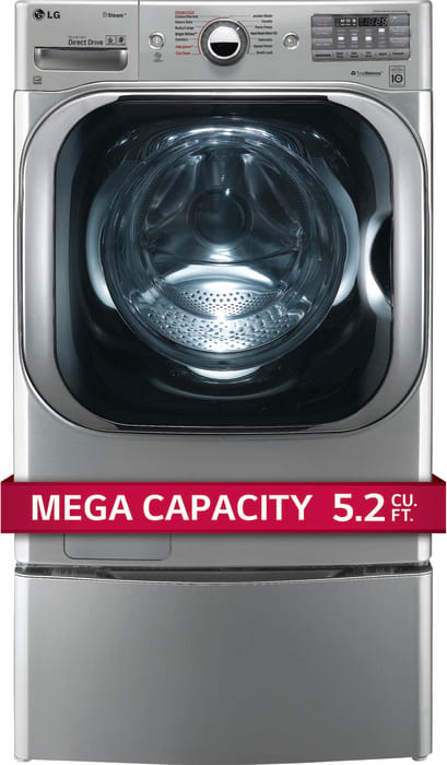 LG WM8100HVA 29 Inch Front Load Smart Washer with 5.2 Cu. Ft. Capacity ...