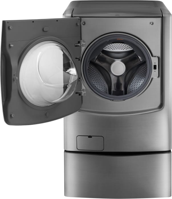 LG LGWADRETUR1G Side-by-Side Washer & Dryer Set with Front Load Washer ...