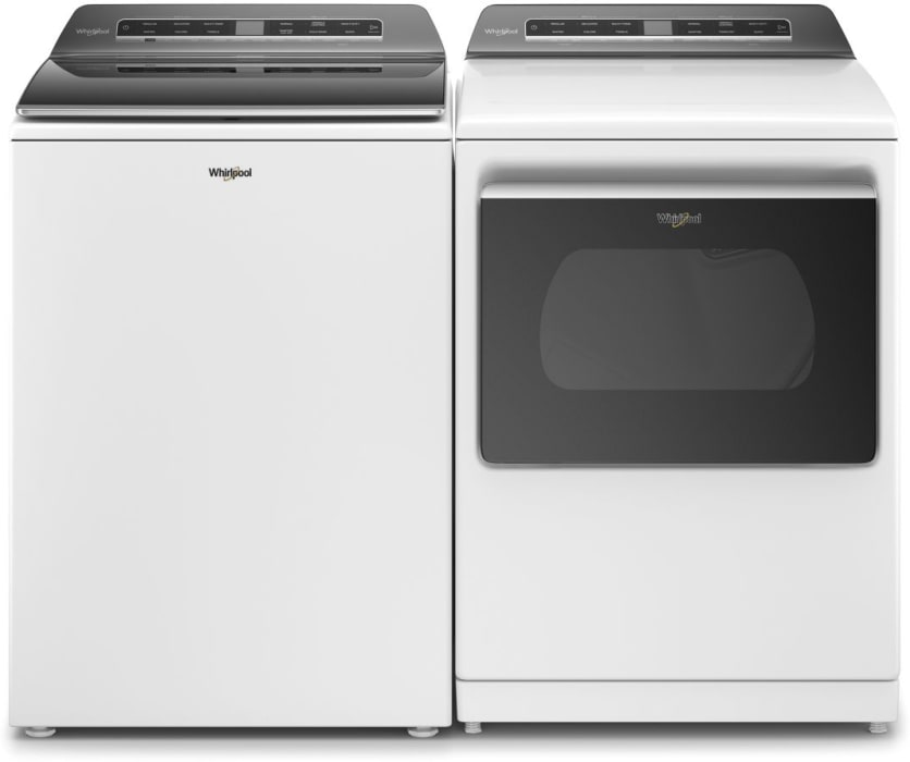 Whirlpool WHWADRGLW8127 Side-by-Side Washer & Dryer Set with Top Load ...