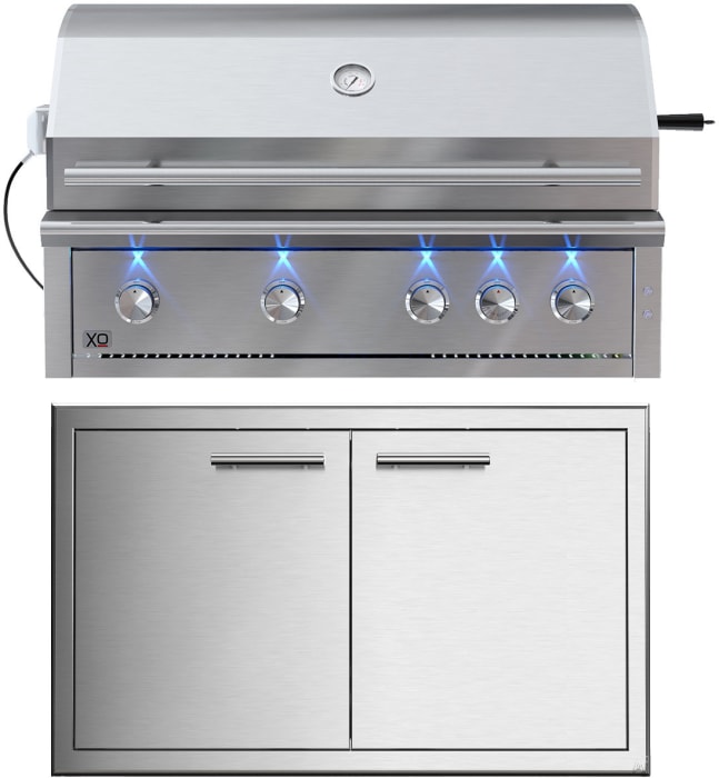 XO XOGRILL004 42 Inch Natural Gas Grill with Double Door Drawer