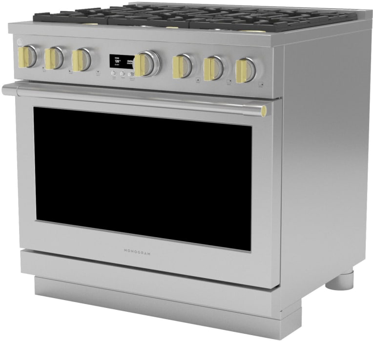 Monogram ZDP366NTSS 36 Inch Freestanding Professional Dual Fuel Smart ...