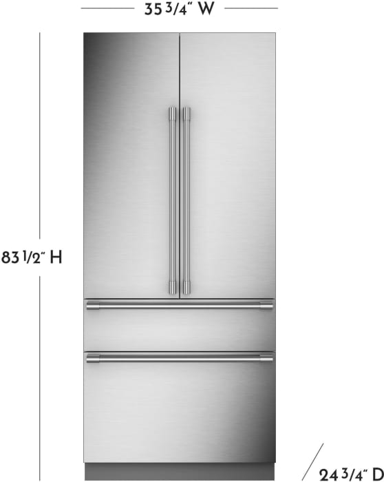 Monogram ZIP364IPVII 36 Inch Premium Fully Integrated Panel Ready 4 ...