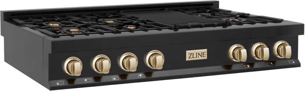 ZLINE RTBZ48G 48 Inch Autograph Edition Gas Rangetop with 7 Italian ...