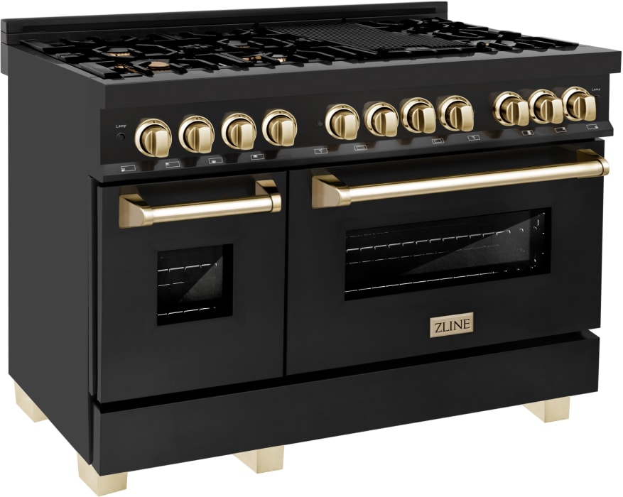 ZLINE RABZ48G 48 Inch Autograph Edition Dual Fuel Range with 7 Italian ...