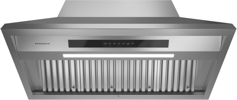 Monogram ZVW1480SPSS 48 Inch Wall Mount Smart Range Hood with 1,220 CFM ...