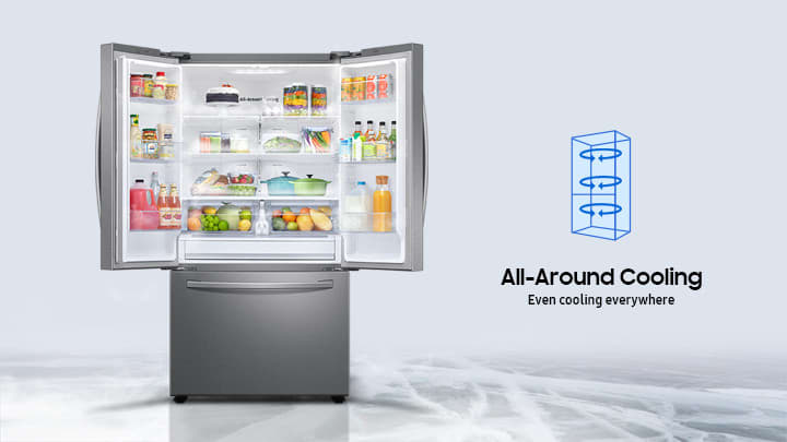 Samsung RF28T5F01SR 36 Inch Family Hub™ French Door Smart Refrigerator ...