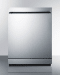 Summit DW2433SSADA Full Console Dishwasher with 4 Wash Cycles, 12 Place ...
