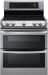 LG LDE3037ST 30 Inch Freestanding Electric Double-Oven Range with 5 ...