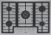 Bosch NGM8056UC 30 Inch Gas Cooktop with 5 Sealed Burners, Cast-Iron ...