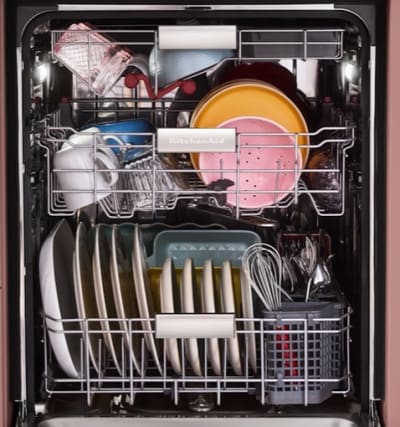 KitchenAid KDTM704KPS 24 Inch Fully Integrated Dishwasher with 16 Place ...