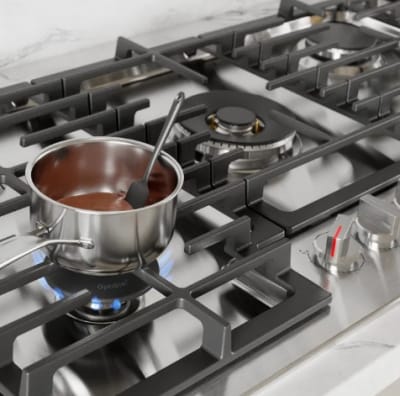 Bosch NGM5659UC 36 Inch Gas Cooktop with 5 Sealed Burners, Continuous ...