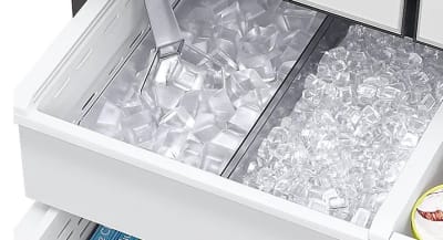Samsung RF90F29AECE 36 Inch Smart 4-Door French Door Refrigerator with ...