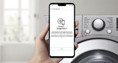 LG WM4200HBA 27 Inch Front Load Smart Washer with 5.0 Cu. Ft. Capacity ...