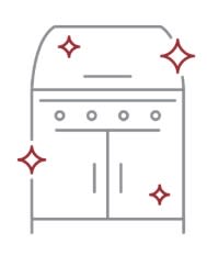 Wolf OG30 30 Inch Built-in Gas Grill with 25,000 BTU Burners, Infrared ...