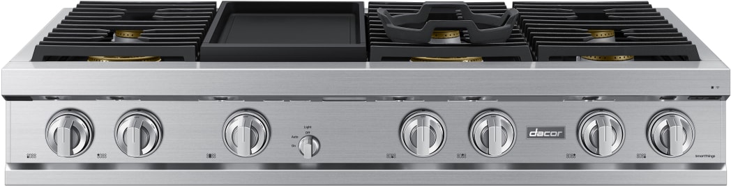 Dacor DTT48T963GS 48 Inch Gas Smart Rangetop with 6 Sealed Burners ...