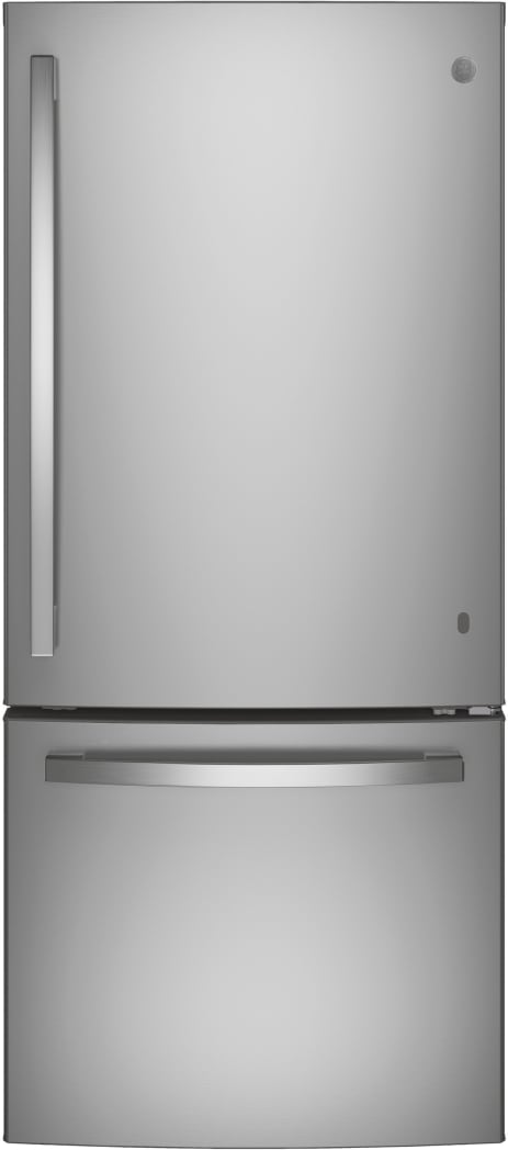 GE GBE21DYKFS 30 Inch Bottom Freezer Refrigerator with 21 Cu. Ft ...