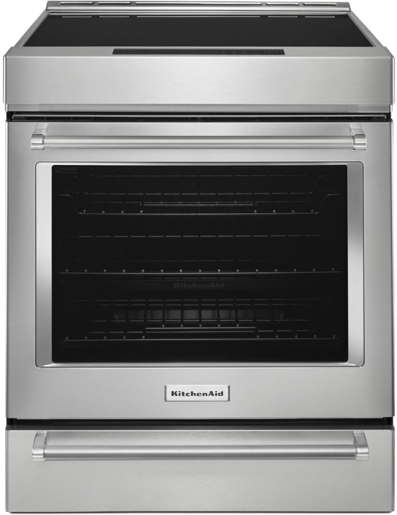 KitchenAid KSIS730PSS 30 Inch Slide-In Induction Range with 4 Elements ...