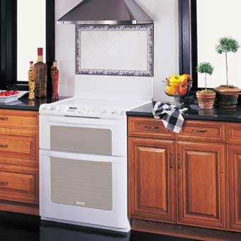 sharp electric range with microwave drawer