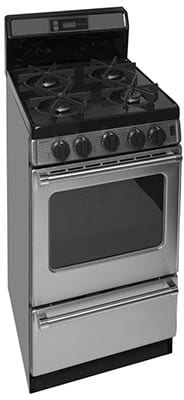 Premier P20S3502PS 20 Inch Gas Range with 4 Sealed Burners, Continuous ...