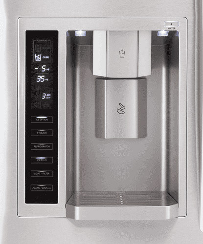 LG LMX25981ST 24.7 cu. ft. French Door Refrigerator with 4 Split Spill ...