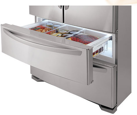 LG LMX25984ST 24.7 cu. ft. French Door Refrigerator with 4 Spill ...