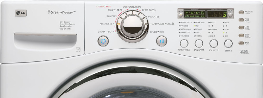 LG WM2487HWMA 27 Inch Front-Load Steam Washer with 4.2 cu. ft. Capacity ...