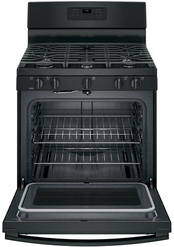 GE JGB660DEJBB 30 Inch Freestanding Gas Range with 5.0 cu. ft. Oven, 5 ...