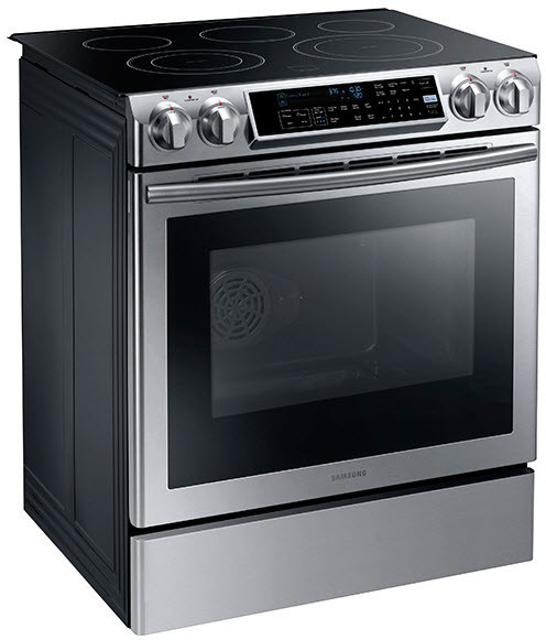 Samsung NE58F9500SS 30 Inch Slide-In Electric Range with 5 Radiant ...