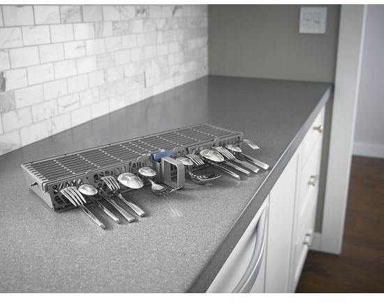 Whirlpool WDF760SADT Full Console Dishwasher with 5 Wash Cycles, 49 dB ...