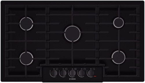 Bosch NGM8665UC 37 Inch Gas Cooktop with 5 Sealed Burners, 59,500 BTU ...
