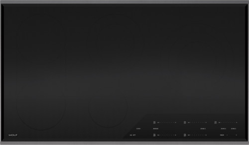 Wolf CE365TS 36 Inch Smoothtop Electric Cooktop with 5 Radiant Elements ...