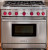 Wolf GR366 36 Inch Pro-Style Gas Range with 6 Dual-Stacked Sealed ...