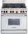 Wolf R366 36 Inch Pro-Style Gas Range with 6 Dual Brass Open Burners, 5 ...