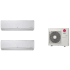 LG LG3ZMSS03 Dual Zone Mini Split System with 21,300 Total BTUs, Heat ...
