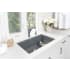 Blanco 440148 32 Inch Undermount Single Bowl Granite Sink with 9-1/2 ...