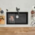 Blanco 440149 32 Inch Undermount Single Bowl Granite Sink with 9-1/2 ...