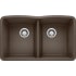 Blanco 440182 32 Inch Undermount Double Bowl Granite Sink with 9-1/2 ...