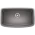 Blanco 441775 32 Inch Undermount Single Bowl Granite Sink with 9 1/2 ...