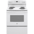GE JB256DMWW 30 Inch Freestanding Electric Range with 4 Coil Burners, 5 ...