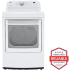 LG DLE7150W 27 Inch Electric Dryer with 7.3 Cu. Ft. Capacity, 8 Dryer ...