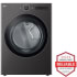LG DLEX6700B 27 Inch Smart Electric Dryer with 7.4 Cu. Ft. Capacity, 23 ...