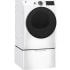 GE GFV55ESSNWW 28 Inch Electric Long Vent Smart Dryer with 7.8 Cu. Ft ...