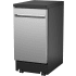 GE GPT145SSLSS 18 Inch Portable Fully Integrated Dishwasher with 3 ...