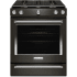 KitchenAid KSGG700EBS 30 Inch Slide-In Gas Range with 5 Sealed Burners ...