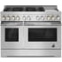 JennAir JGRP548HL 48 Inch Smart Pro-Style Gas Range with 6 Dual-Stacked ...