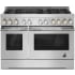 JennAir JGRP648HL 48 Inch Freestanding Professional Gas Smart Range ...