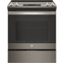 GE JS645ELES 30 Inch Slide-In Electric Range with 4 Radiant Elements, 5 ...